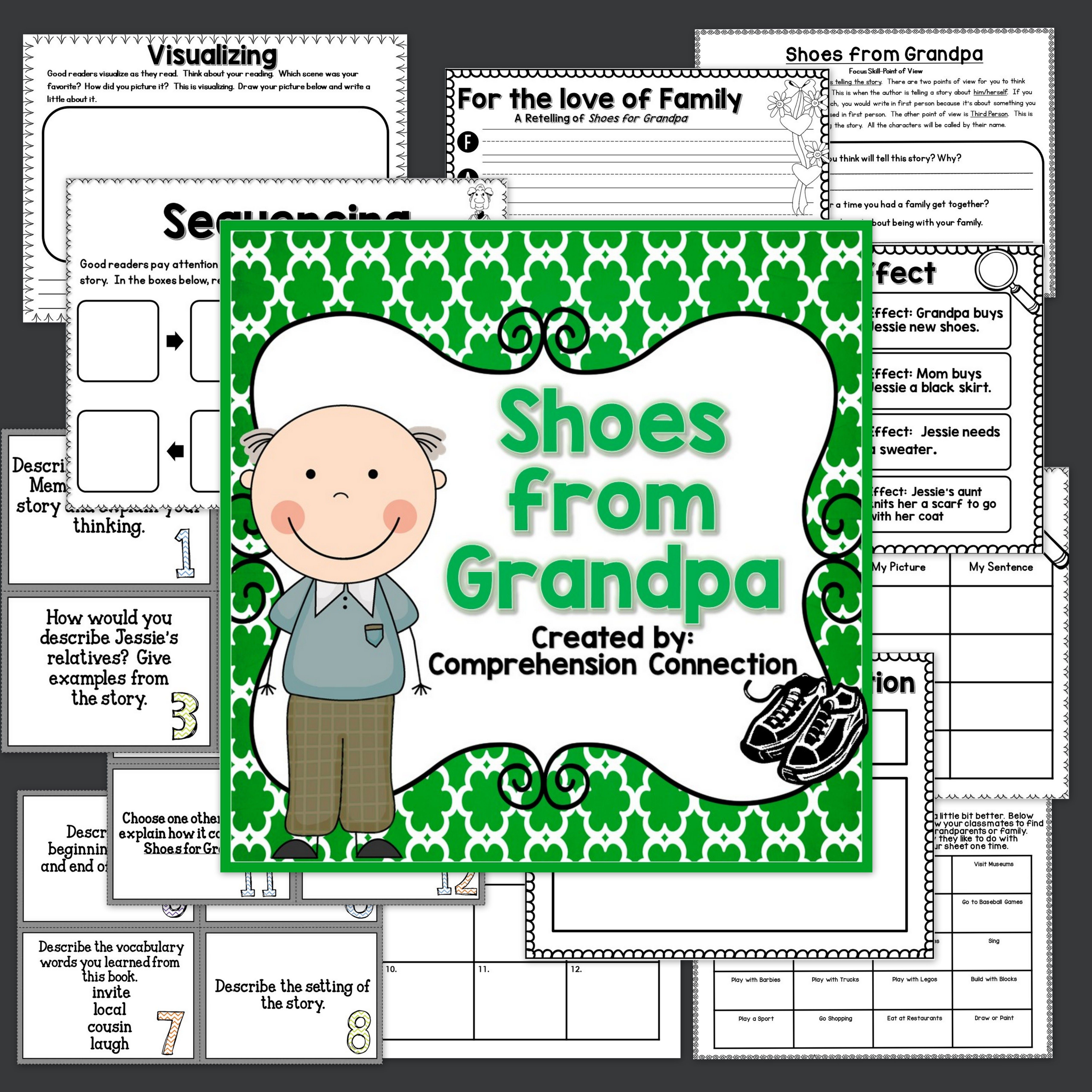Grandpa Books Reading Comprehension Worksheets - WorksheetsCity