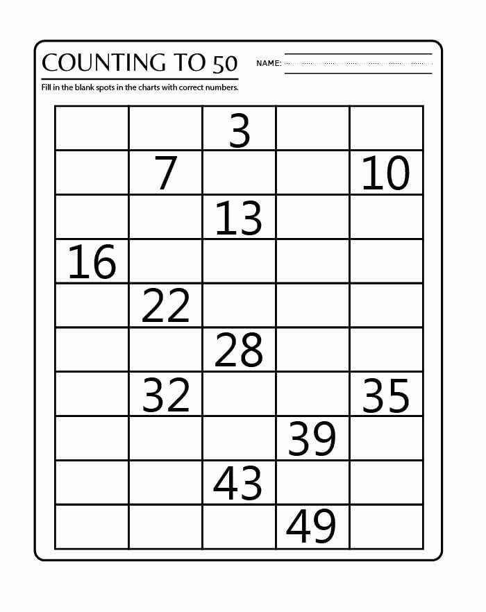 Numbers 1 50 Printable Worksheets WorksheetsCity