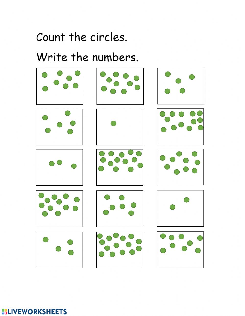 Number Line 1-15 Worksheets - WorksheetsCity