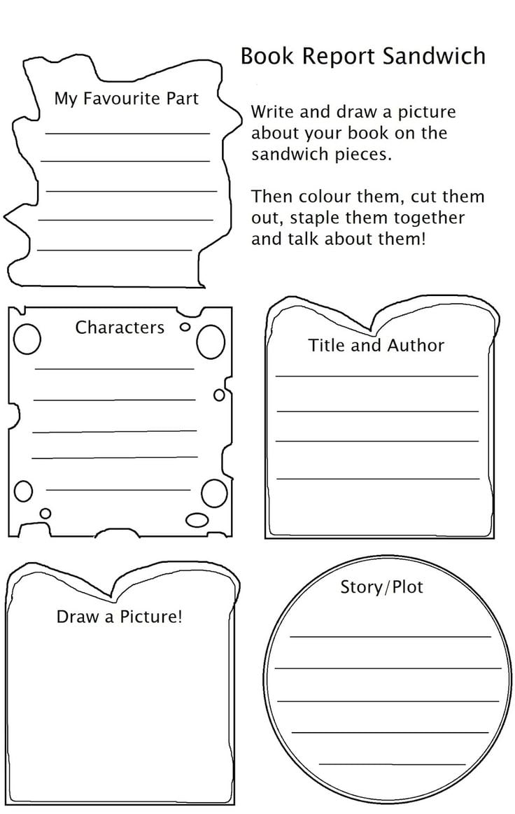 Book Report Template Printable Worksheets - WorksheetsCity