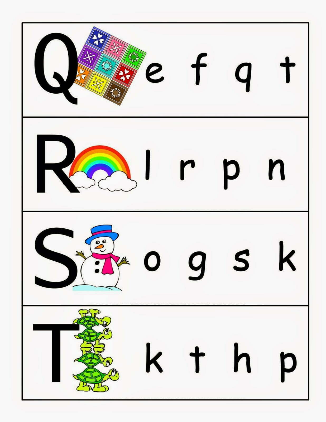 Upper And Lower Case Alphabet Chart Worksheets - WorksheetsCity