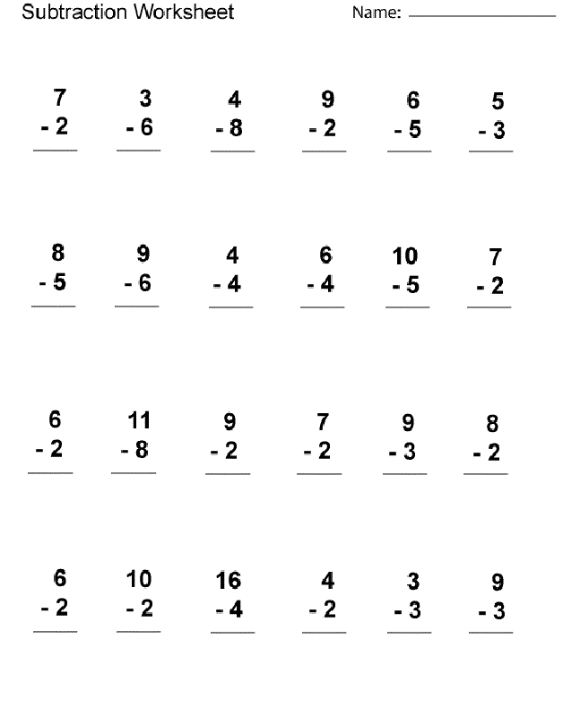 1st Grade Addition And Subtraction Worksheets - WorksheetsCity