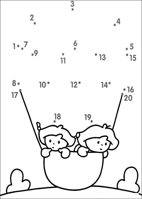 Dot To Dot 1 20 Worksheets - WorksheetsCity