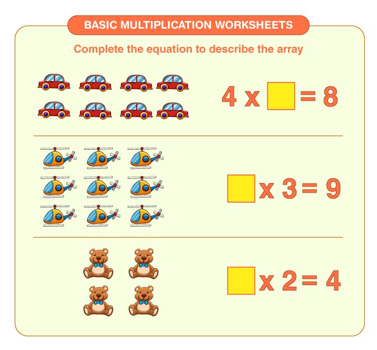 Multiplication For Grade 1 Worksheetsr - WorksheetsCity