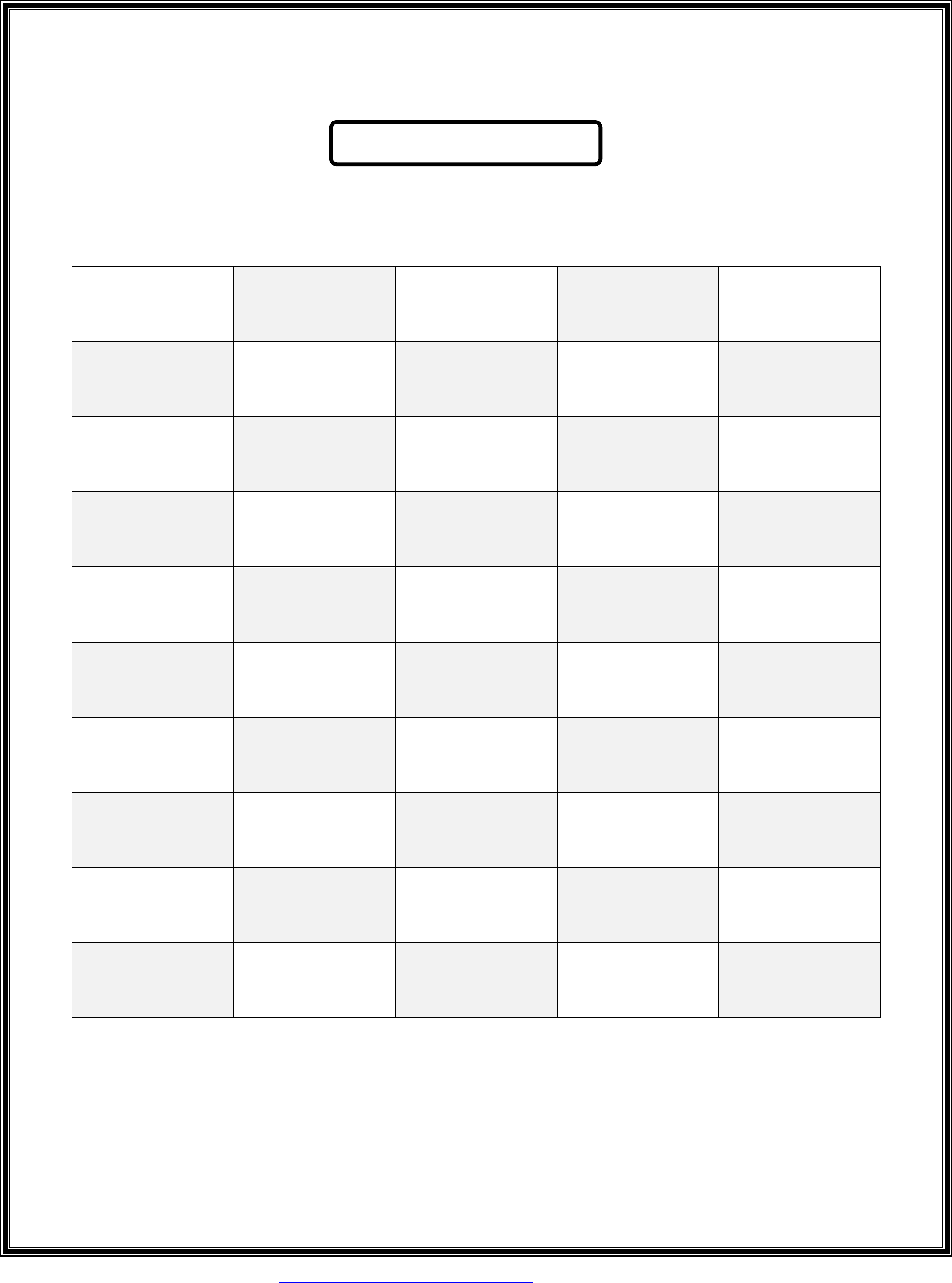 Blank Number Chart 1-50 Worksheets - WorksheetsCity