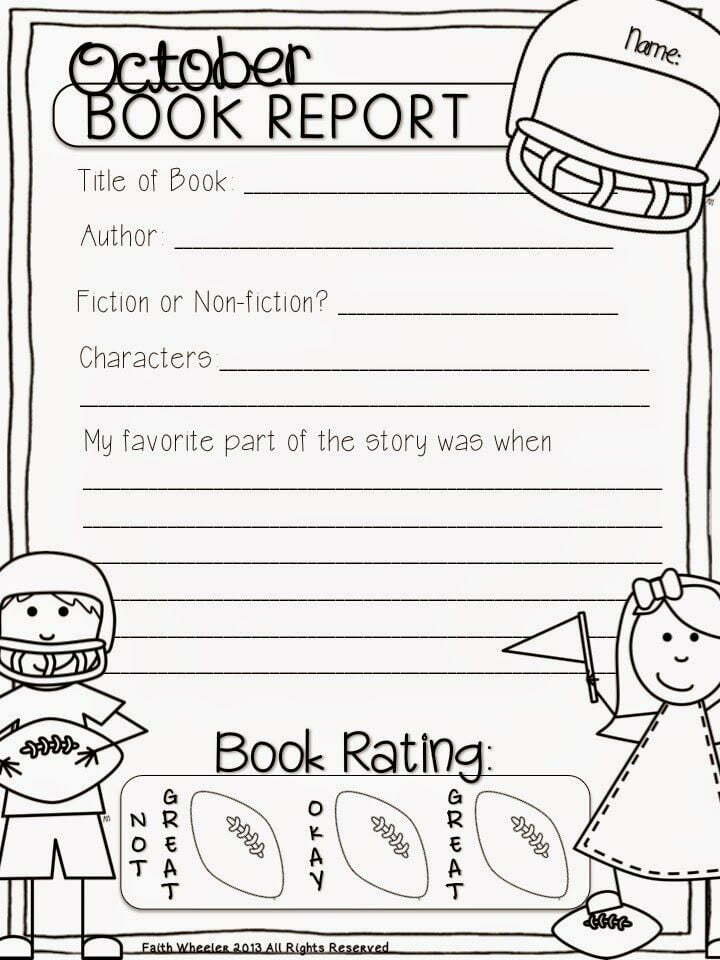 1st Grade Book Report Template Worksheets - WorksheetsCity