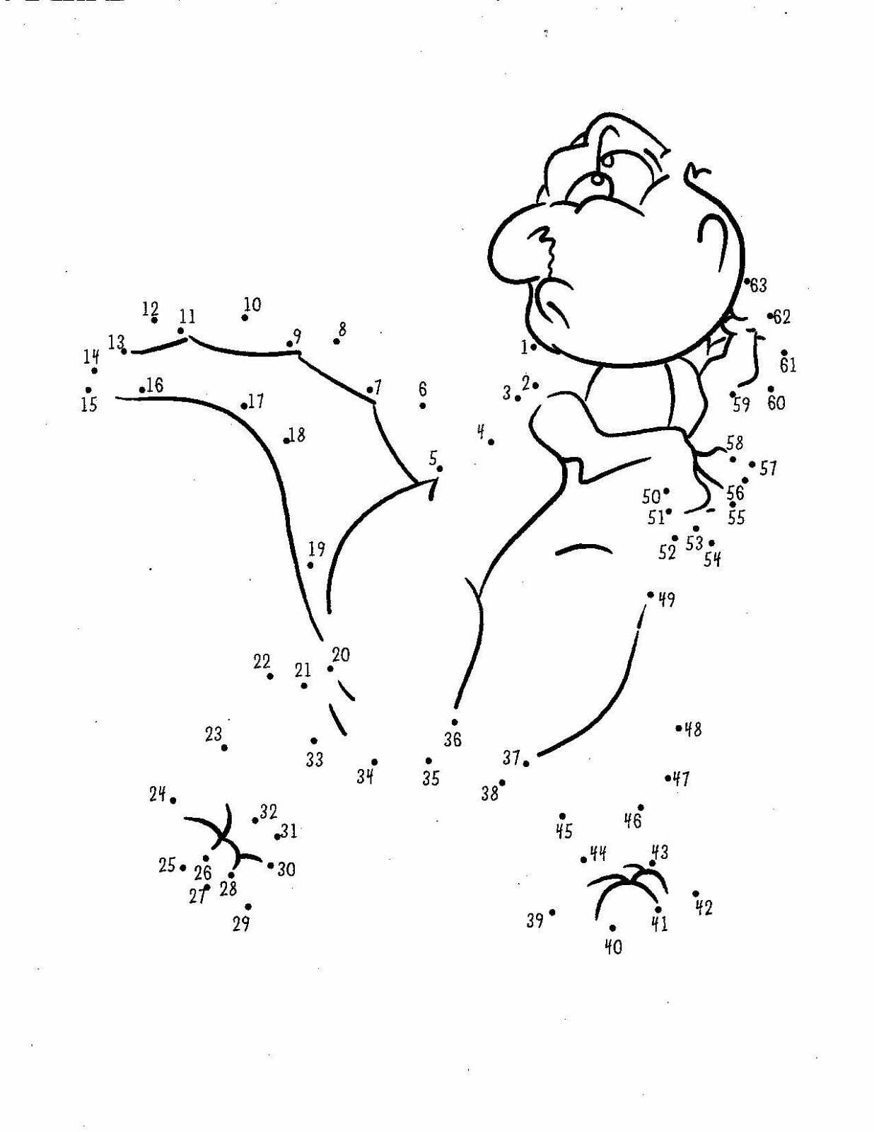 Pre School Dot To Dot Worksheets - WorksheetsCity