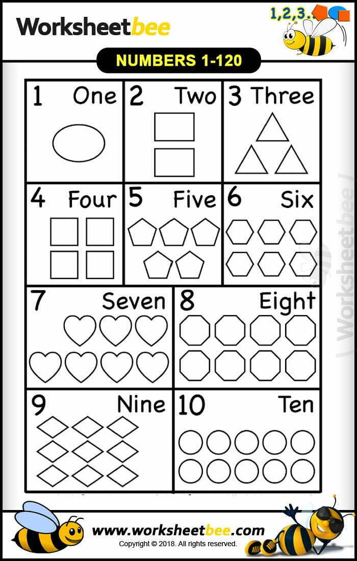 Numbers 1 10 Worksheets - WorksheetsCity