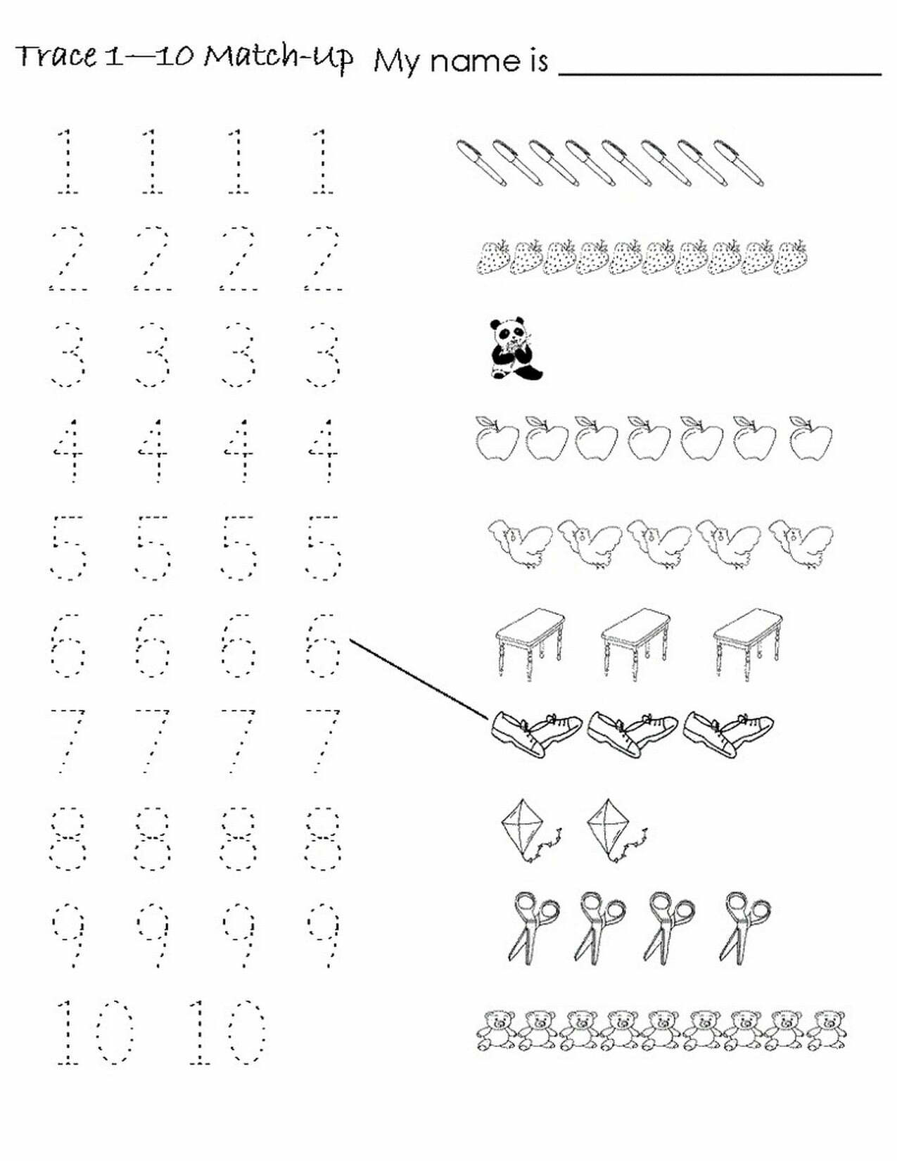 Practicing Writing Numbers 1 10 Worksheets - WorksheetsCity