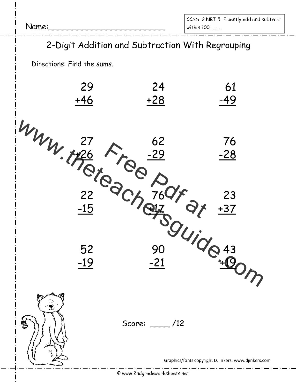 Two Digit Addition And Subtraction Worksheets WorksheetsCity Two Digit Addition And Subtraction Worksheets WorksheetsCity