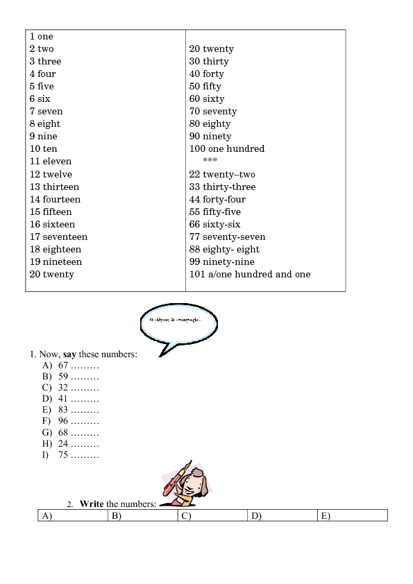 English Numbers In Words 1 To 1000 Worksheets - WorksheetsCity