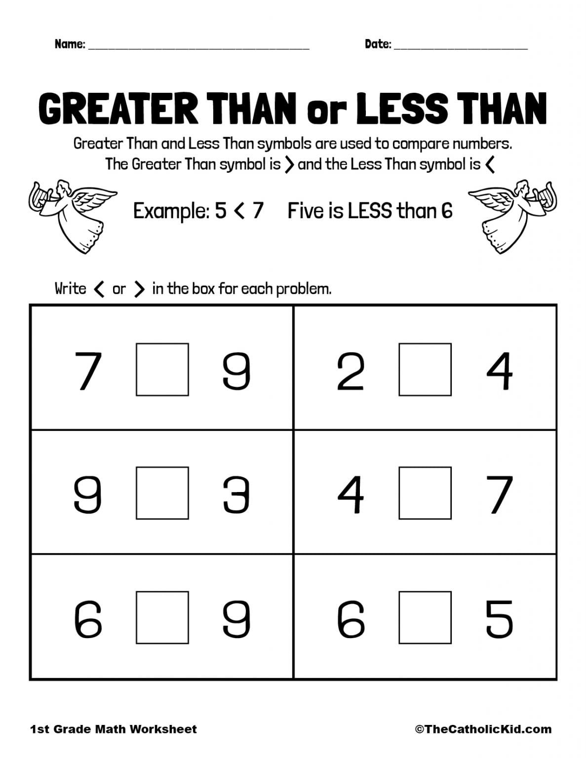 Greater Than Less Than First Grade Worksheets WorksheetsCity Greater Than Less Than First Grade Worksheets WorksheetsCity
