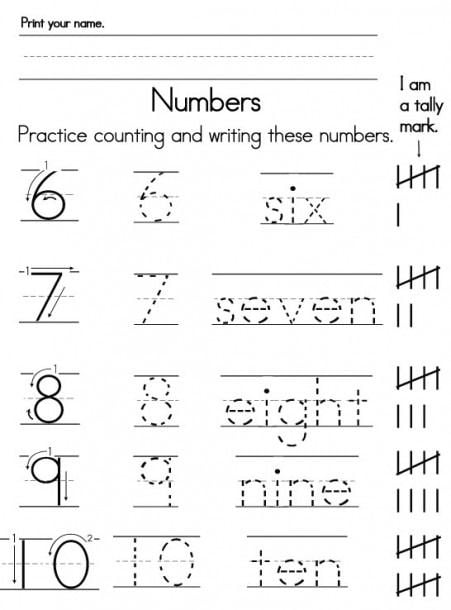 Writing Numbers 1 10 Worksheets - WorksheetsCity