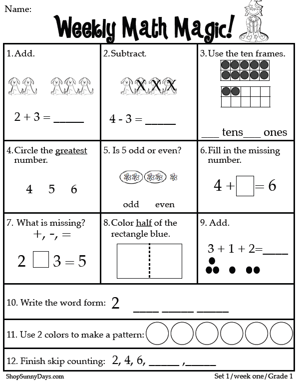 First Grade Math Test Printable Worksheets WorksheetsCity First Grade Math Test Printable Worksheets WorksheetsCity