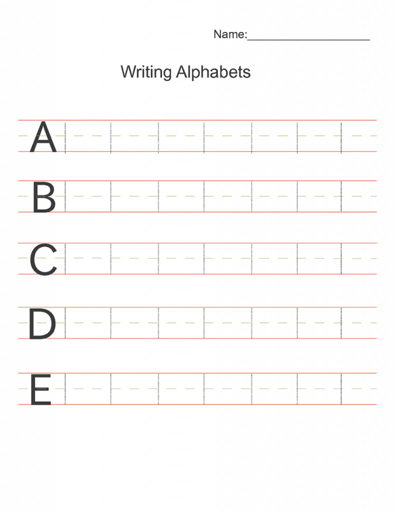 Abc Writing Practice Worksheets - WorksheetsCity
