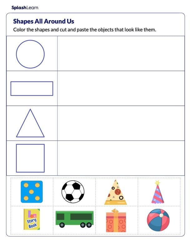 Shapes For Preschoolers Worksheetsr - WorksheetsCity
