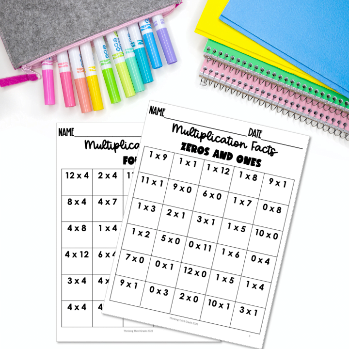 Multiplication Facts 1 12 Printable Worksheetsr - WorksheetsCity