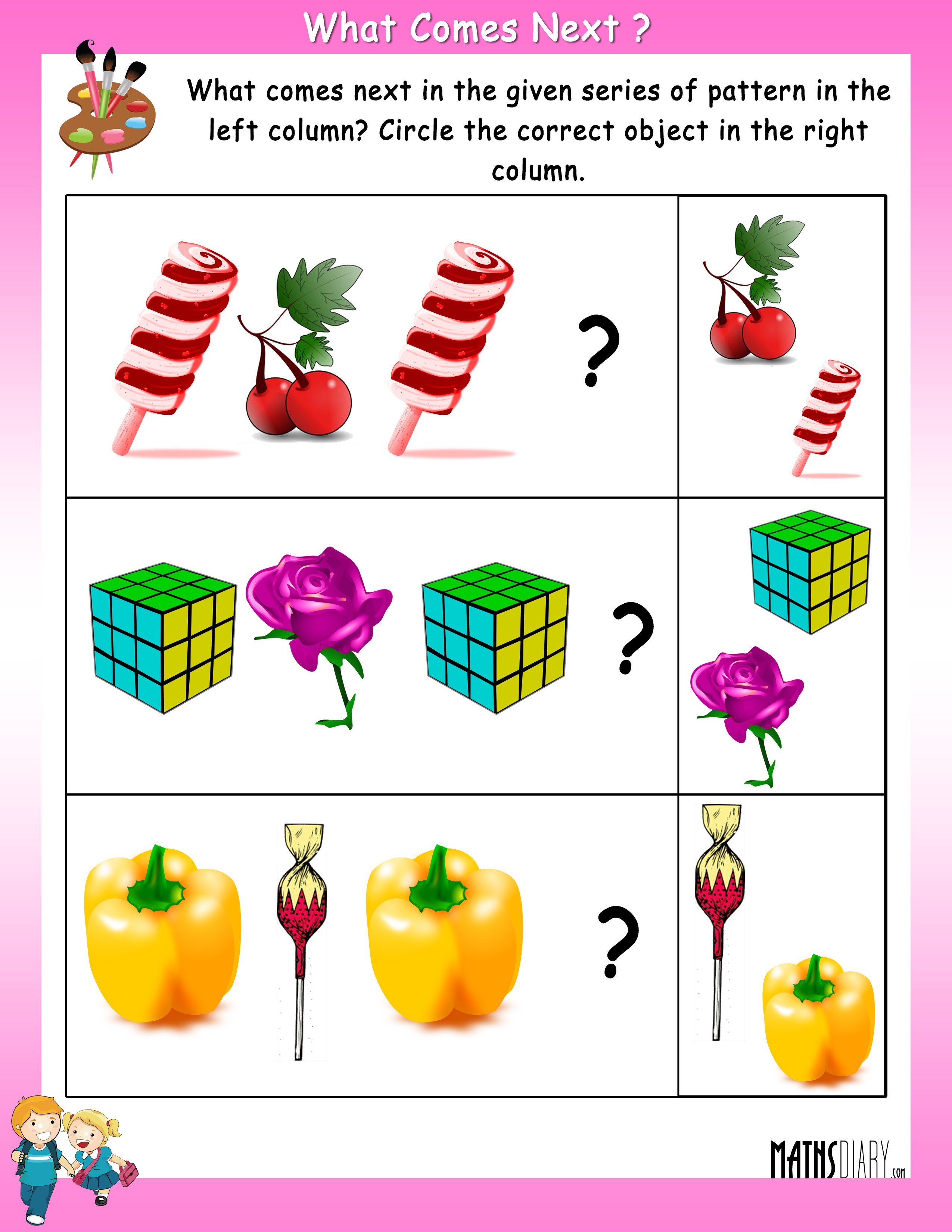What Comes Next In The Pattern Worksheets WorksheetsCity