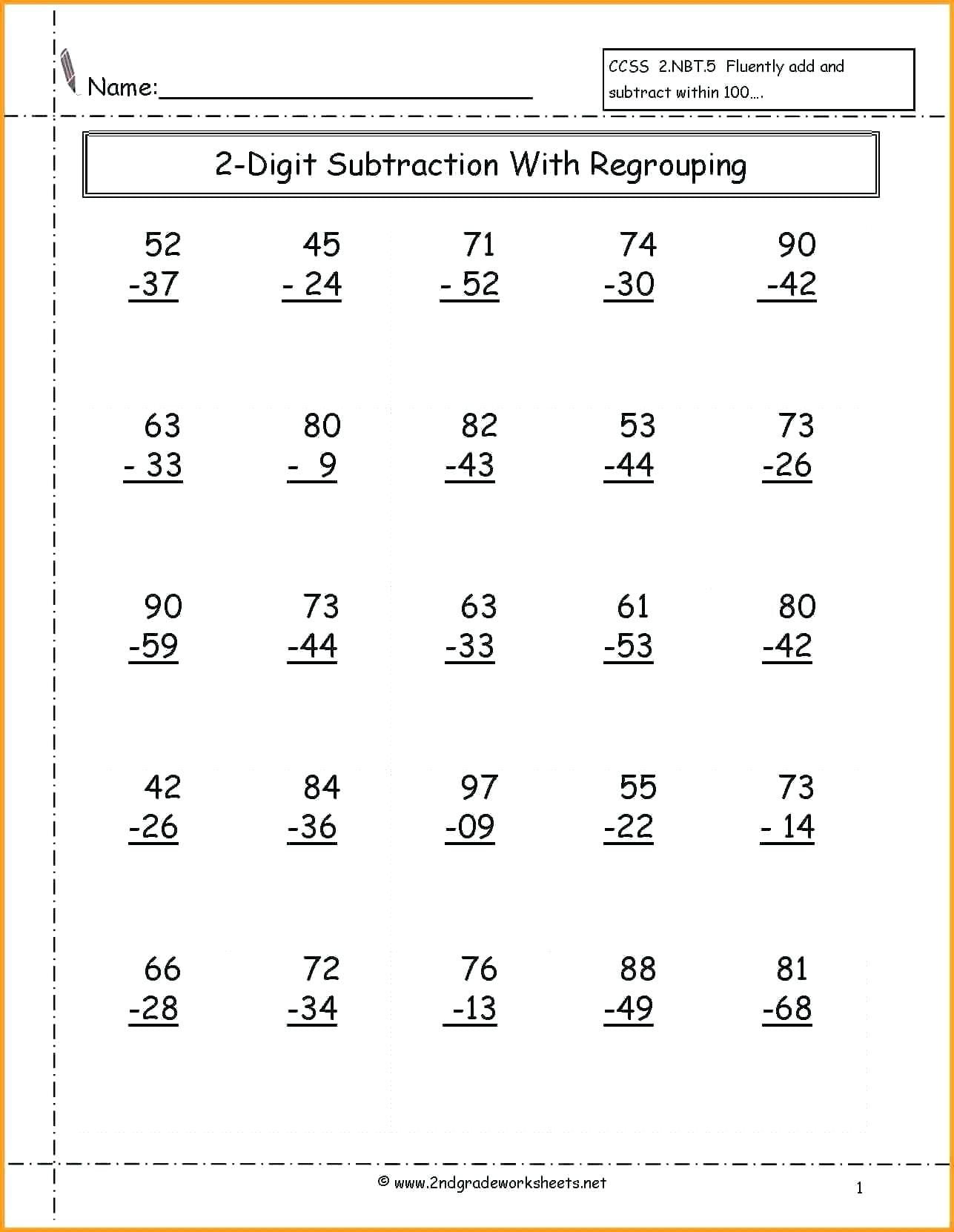Subtraction For Grade 3 Worksheets - WorksheetsCity