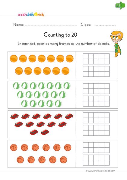 Counting Objects To 20 Worksheets - WorksheetsCity