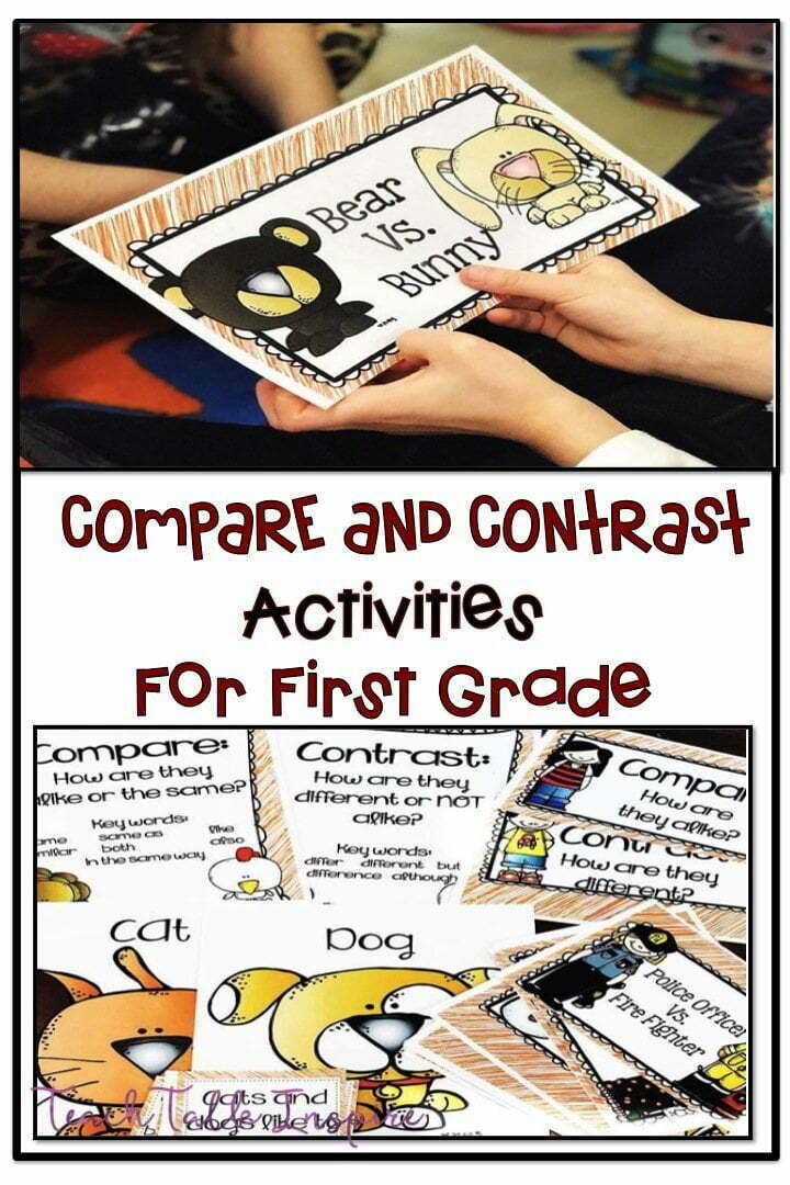 Compare And Contrast 1st Grade Worksheetsr - WorksheetsCity