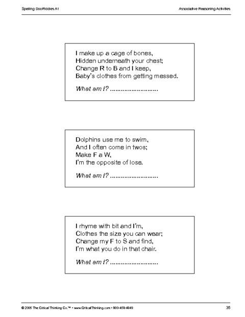 Critical Thinking Middle School Worksheetsr - WorksheetsCity